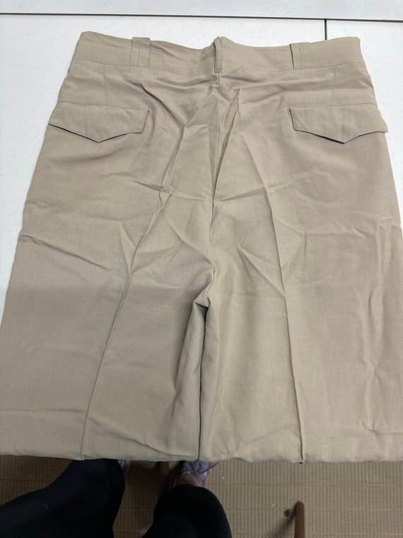 Vintage US Military Tan Pleated Uniform Dress Pants 3… - Gem