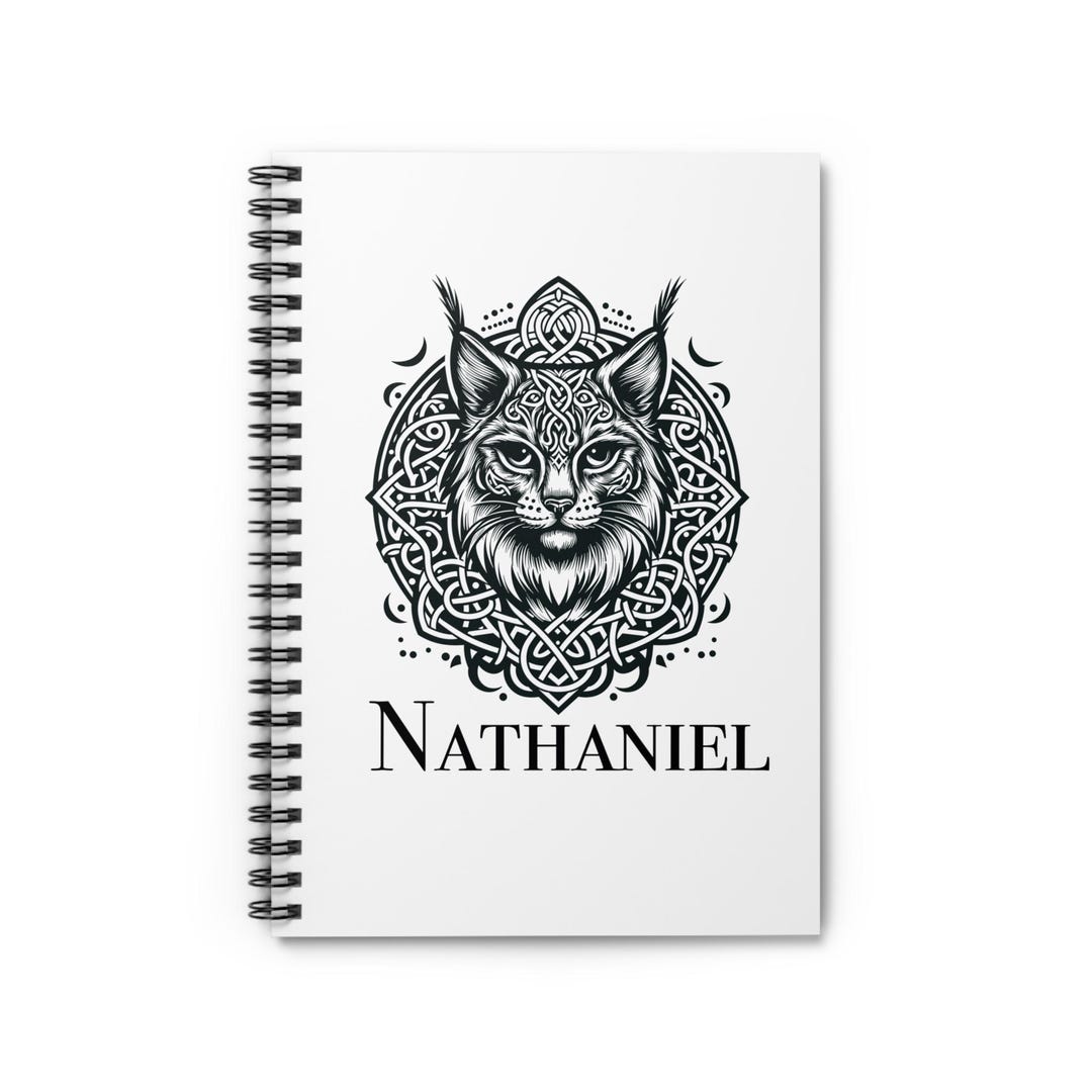 Celtic Lynx Notebook - Journal - Sketchbook - Choose Paper Type and ...