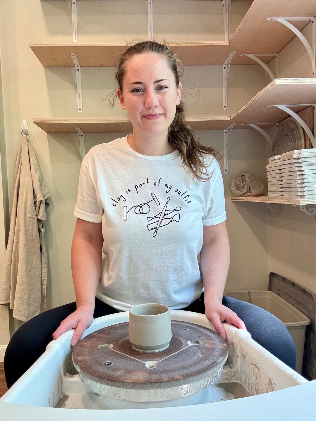 Clay is Part of My Outfit Shirt Funny Pottery Shirt Potter Gift Pottery ...