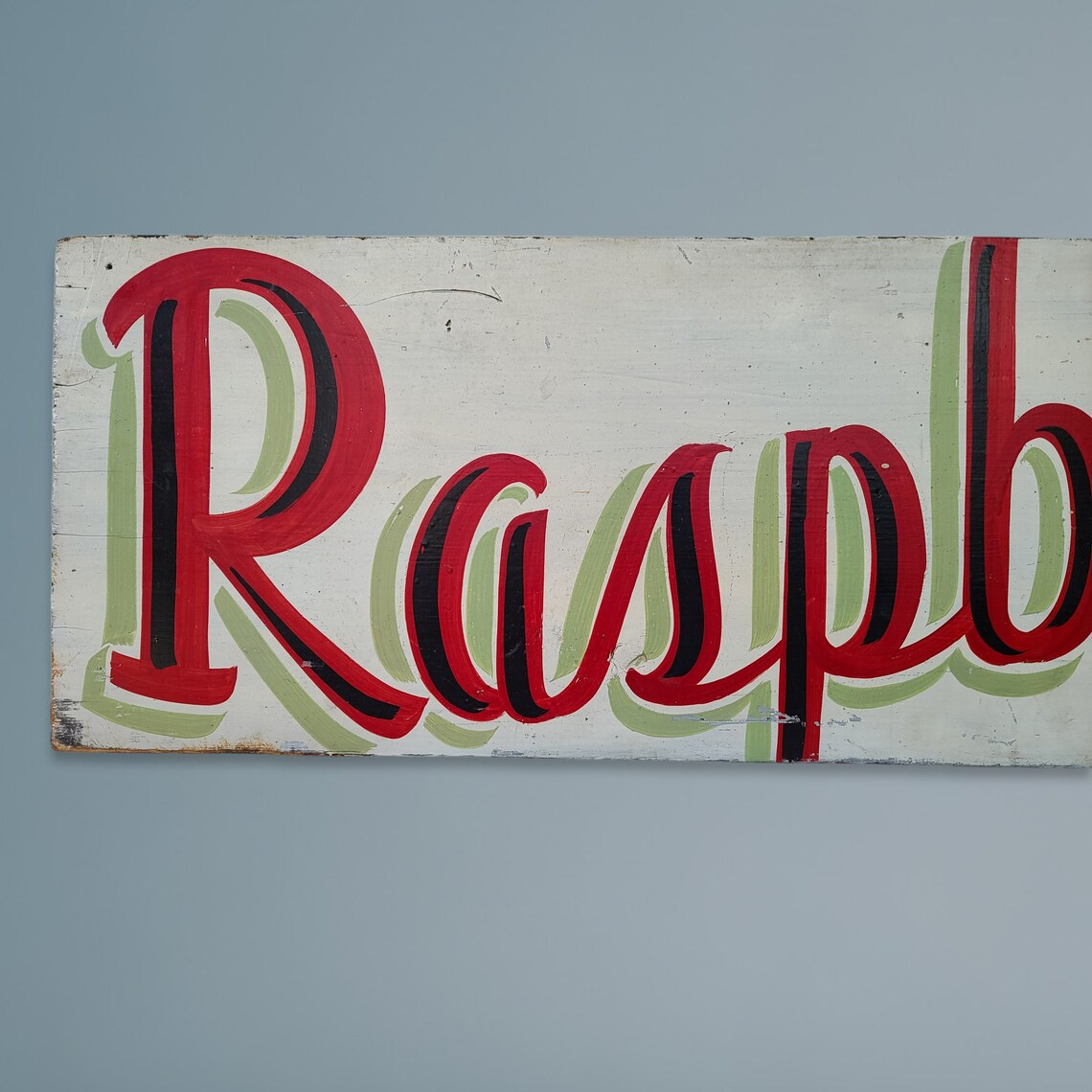 Vintage Mid-century Farm Stand Raspberry Asparagus Double Sided Sign - Etsy