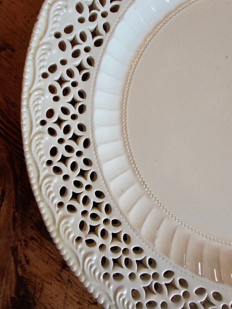 Late 18th Century Reticulated Creamware Plates-a Pair - Etsy