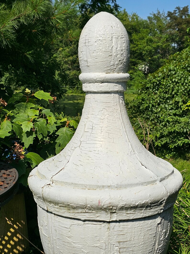 Massive 19th Century Turned Wood Architectural Finial - Etsy