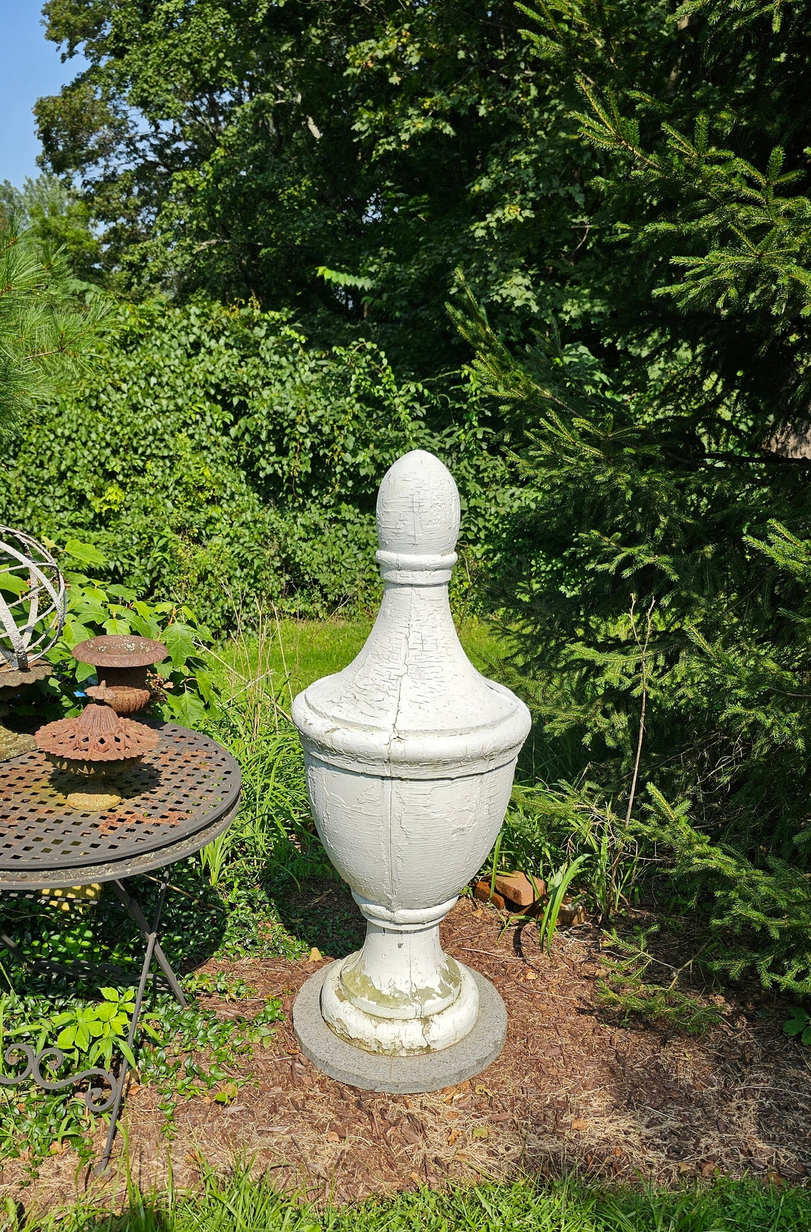 Massive 19th Century Turned Wood Architectural Finial - Etsy