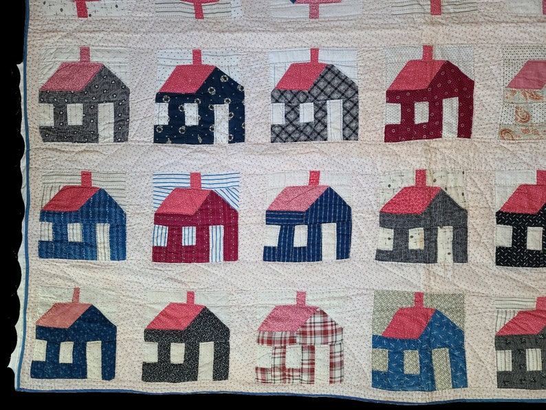 Antique 19th Century School House Quilt - Etsy