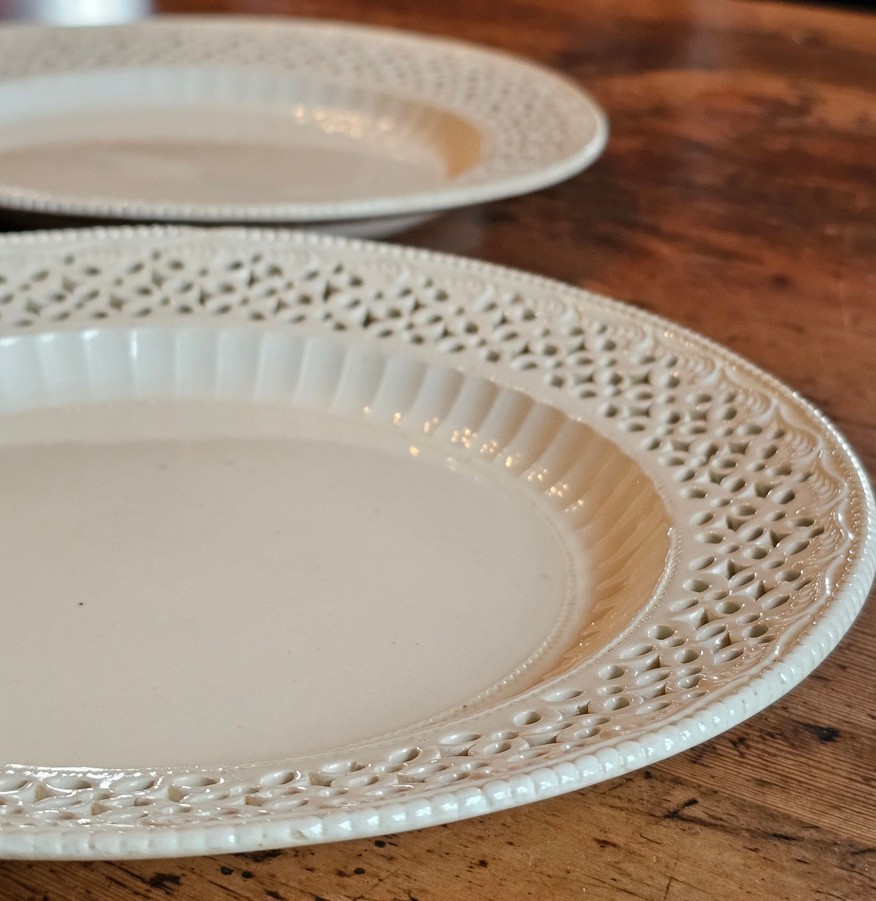 Late 18th Century Reticulated Creamware Plates-a Pair - Etsy