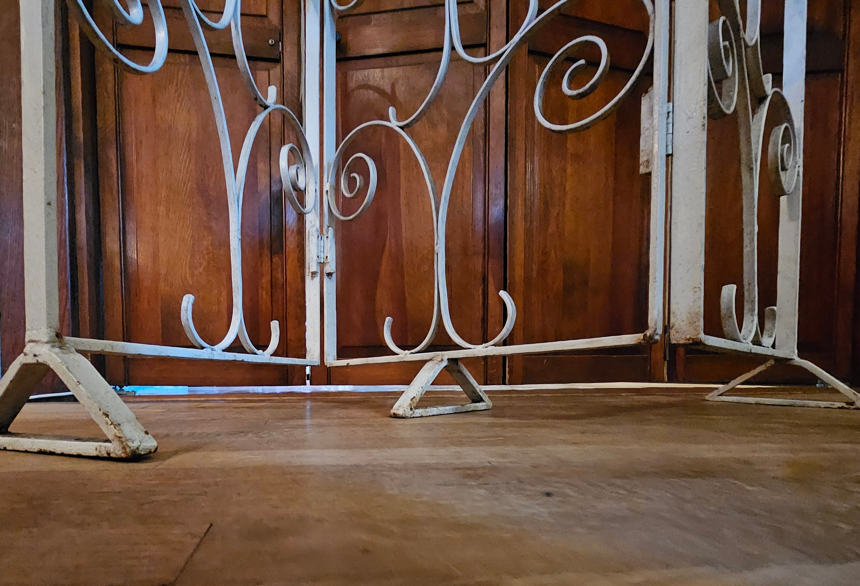 Mid Century Wrought Iron Room Divider Vintage Patio Screen - Etsy