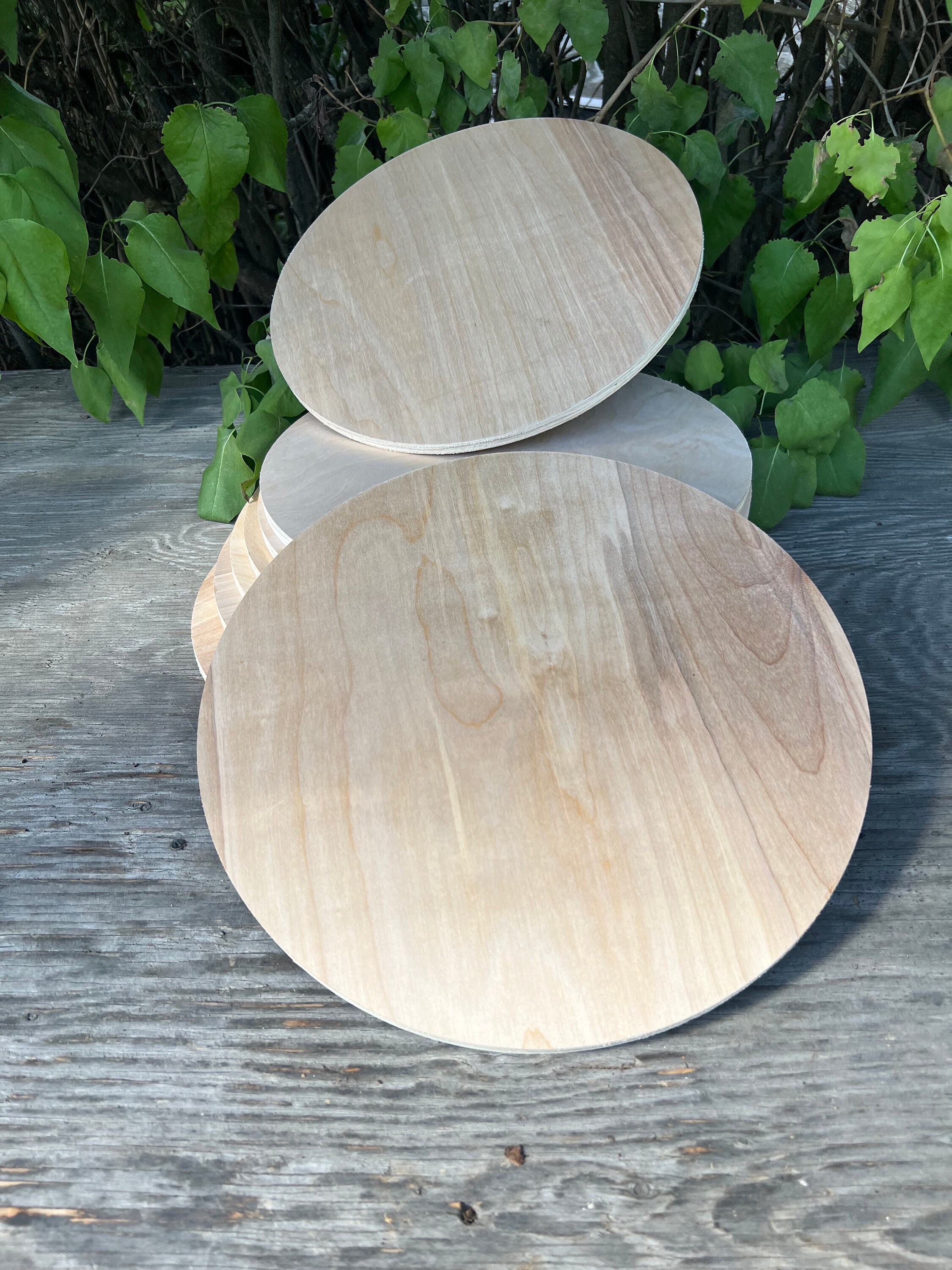 Wood Circle Disc 8 in Wide & 1/2 Inch Thick, Birch Plywood Cutout ...