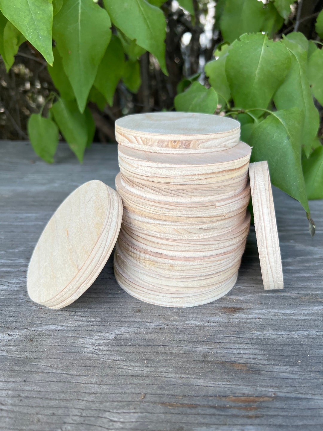 Wood Circle Disc 8 in Wide & 1/2 Inch Thick, Birch Plywood Cutout ...
