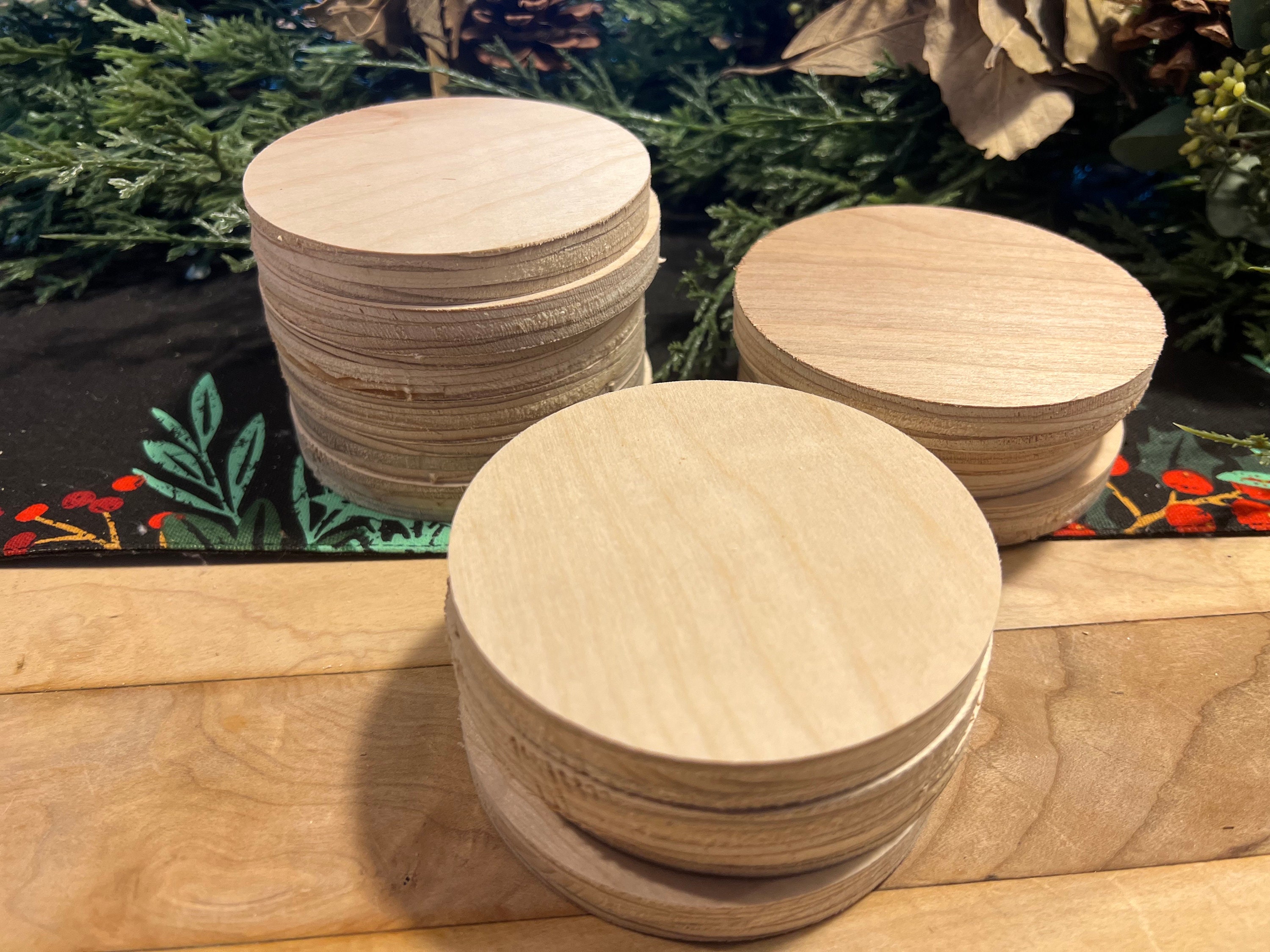Wood Circle Disc 6 in Diameter, 1/2 Inch Thick, Birch Plywood ...