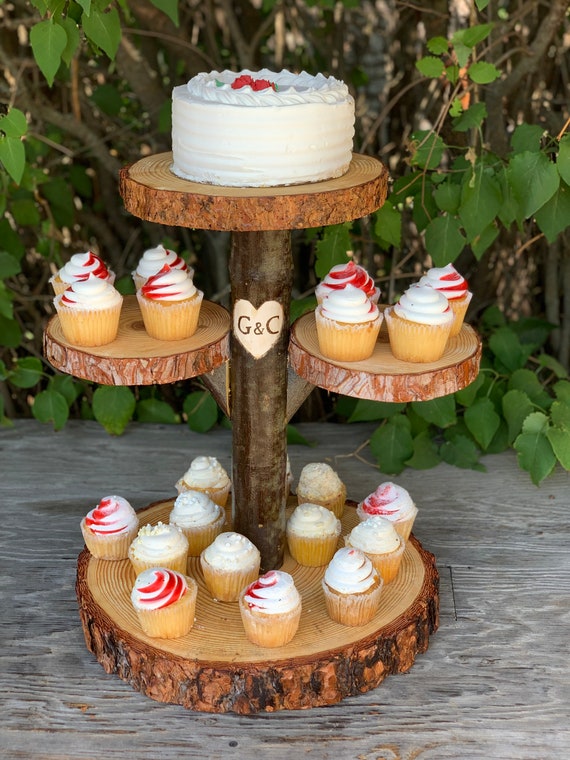 Unique Rustic Cake Plates