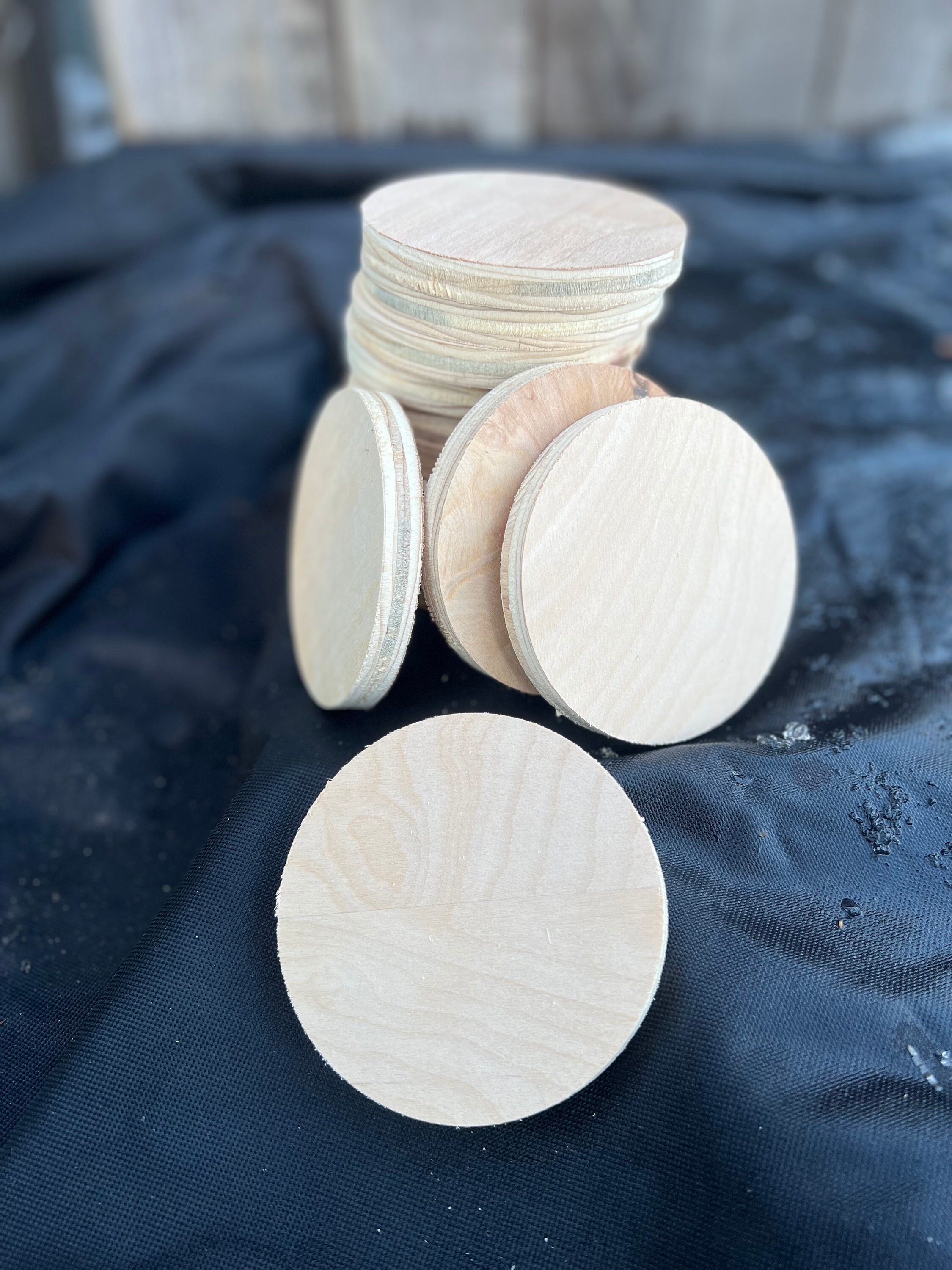 Wood Circle Disc 6 in Diameter, 1/2 Inch Thick, Birch Plywood ...