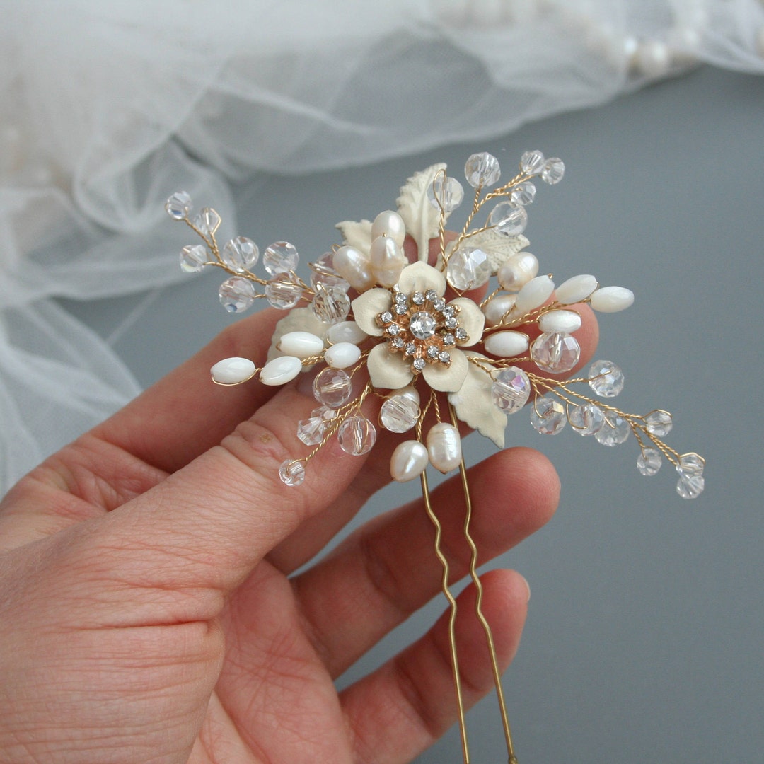 Wedding Hair Flower Wedding Hair Pin Flower Bridal Hair Pin - Etsy