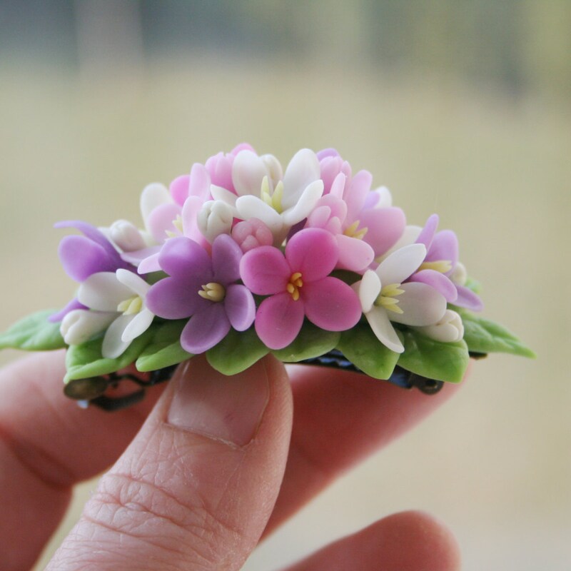 Flower Barrettes - Etsy
