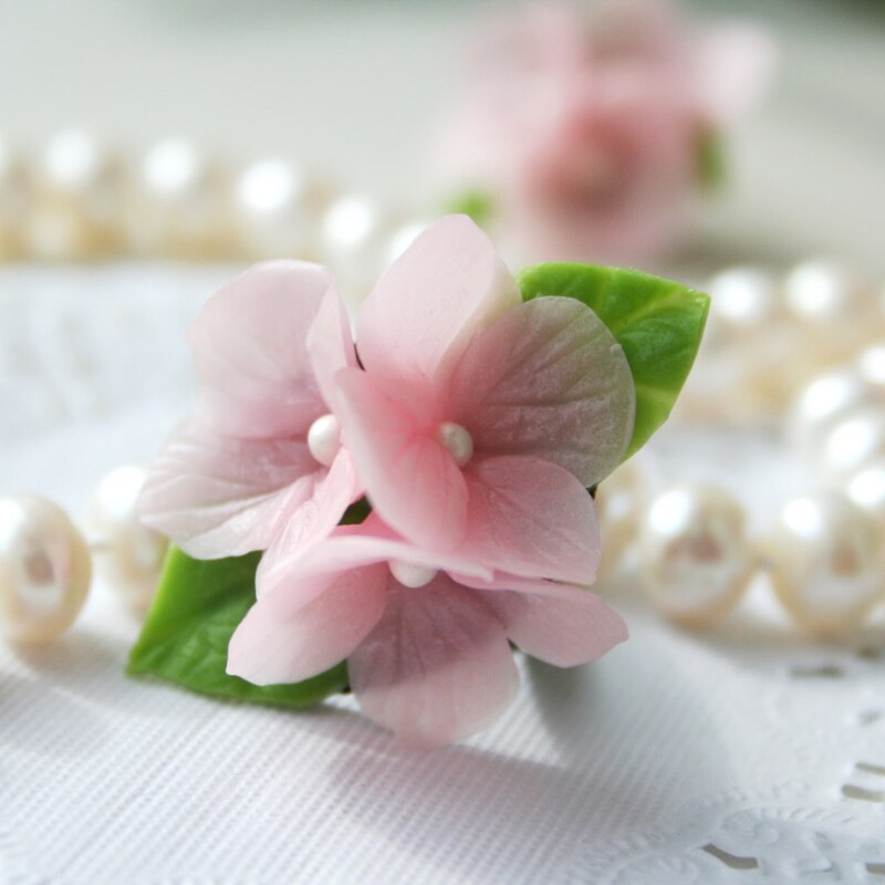 Pink Flower Ring - Etsy