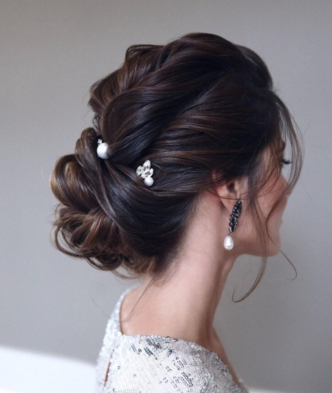 Set of 3 Pearl Hair Pins Bridal Hair Pins Pearl Wedding Hair Pins Pearl ...