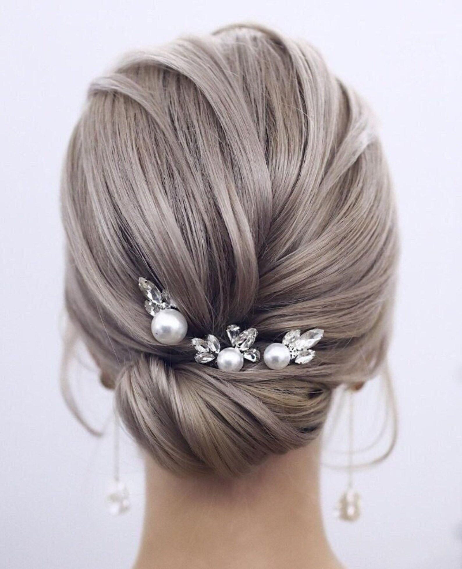 Set of 3 Crystal Hair Pins Bridal Hair Pins Crystal Wedding - Etsy