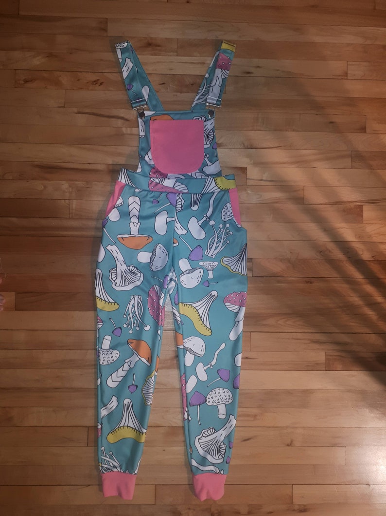 Made-to-order Colourful Mushroom Print Overalls - Etsy