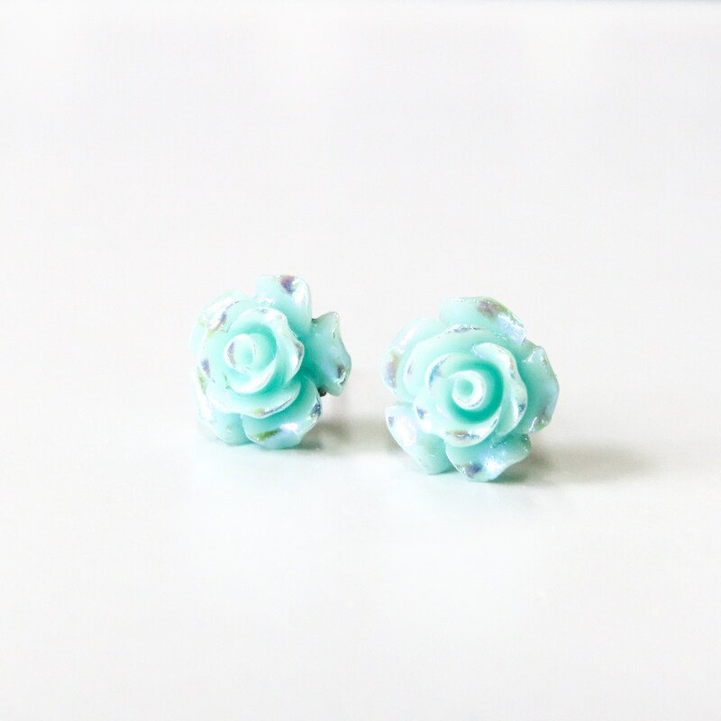 Mint Earrings - Etsy
