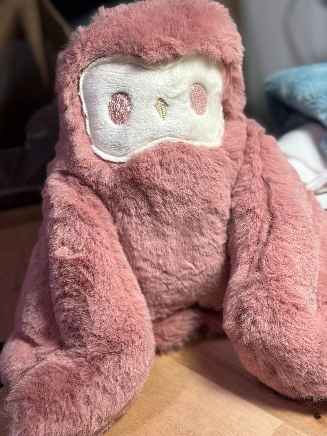 Neutral Pink Owl Weighted Plush 1lb Sensory Toy - Etsy