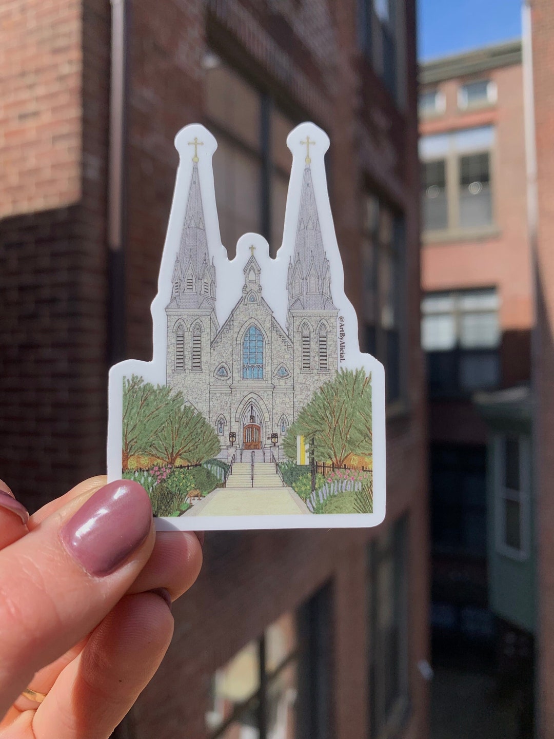 Villanova Church Sticker, Villanova University Sticker, Villanova ...