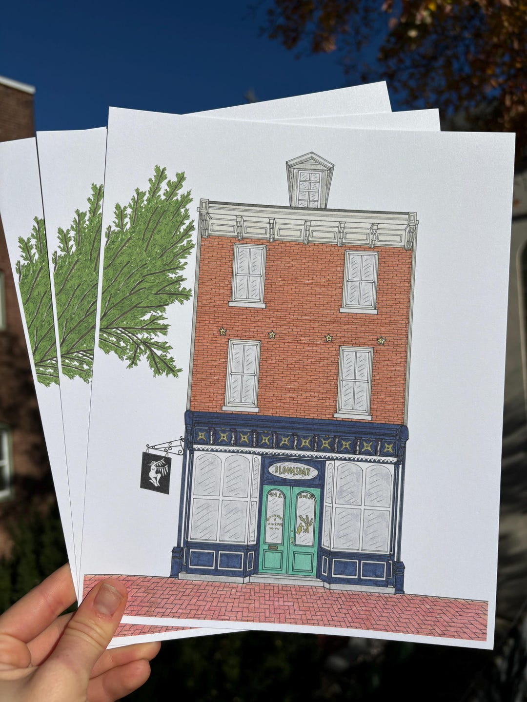 Bloomsday Restaurant Philadelphia Art, 8x10 Philly Print, Society Hill ...
