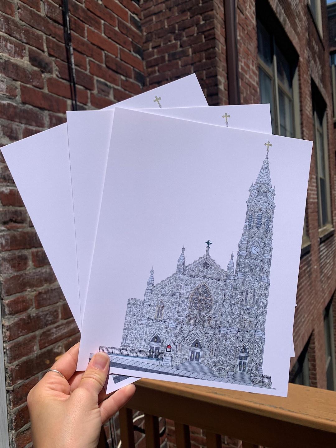 Manayunk Philadelphia Church Drawing, St John the Baptist, Manayunk ...