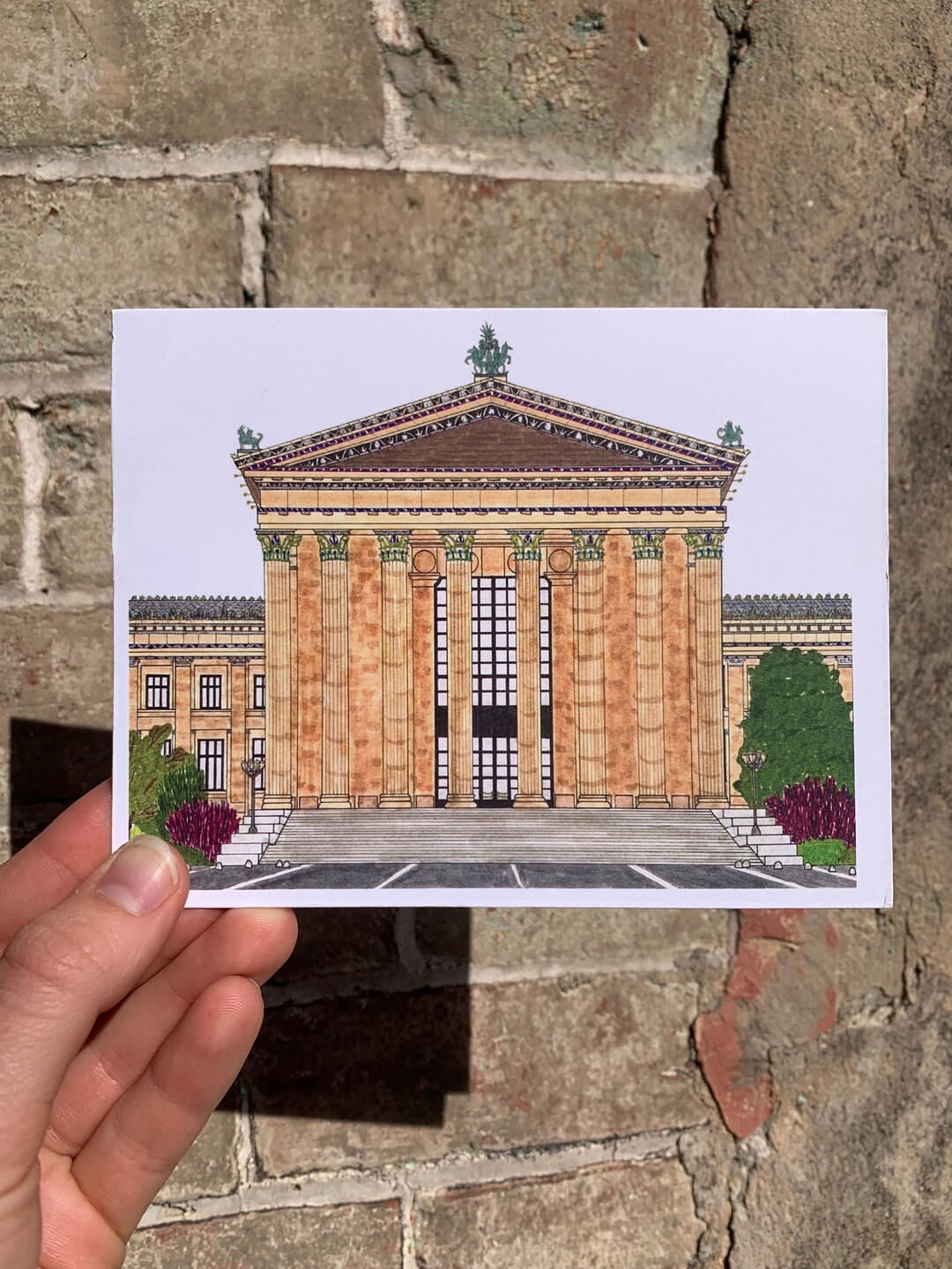 Philadelphia Museum of Art Greeting Card, Philly Art Museum, Philly ...