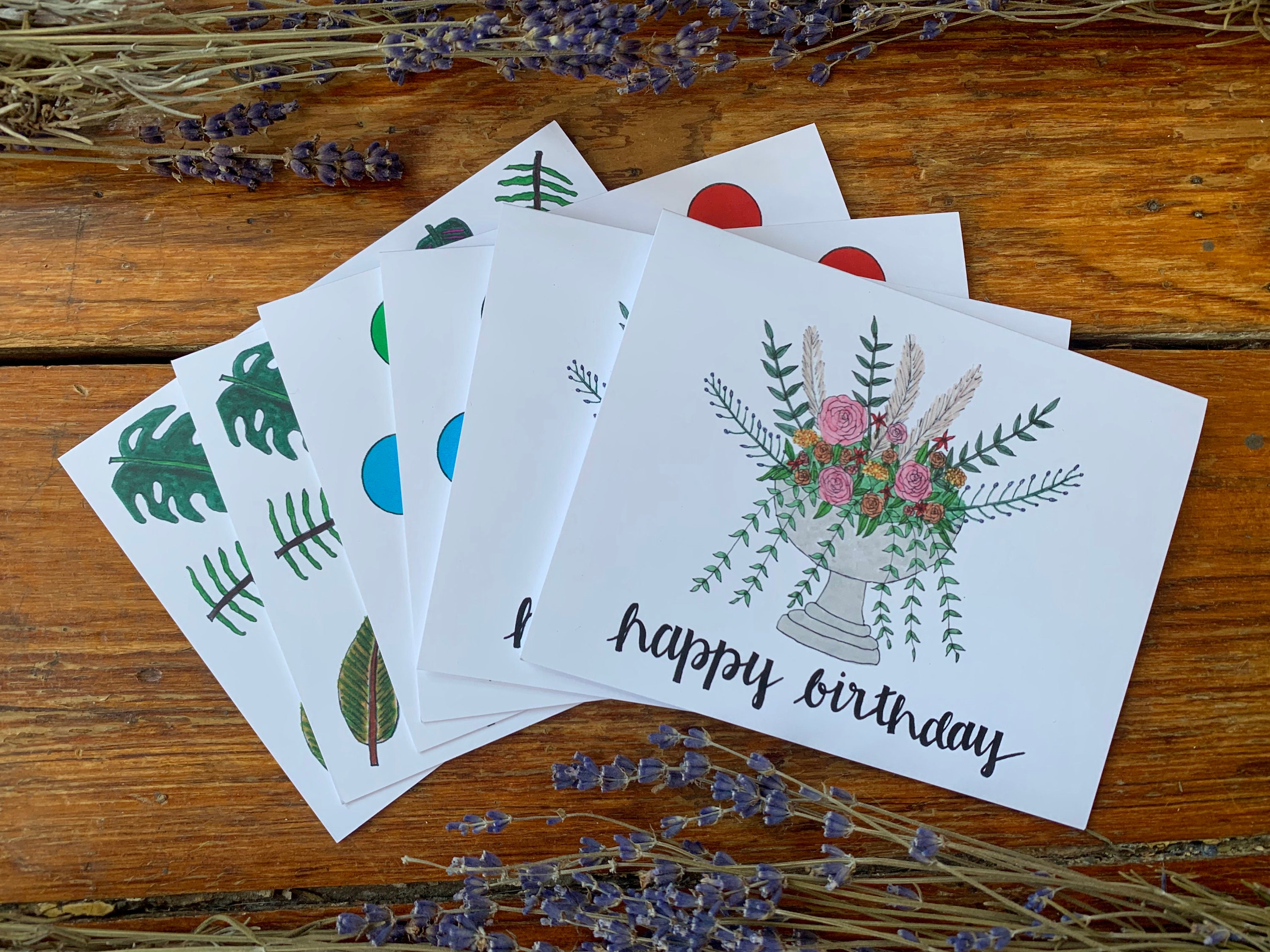 Handmade Happy Birthday Card, Birthday Card Pack Set, Birthday Card ...