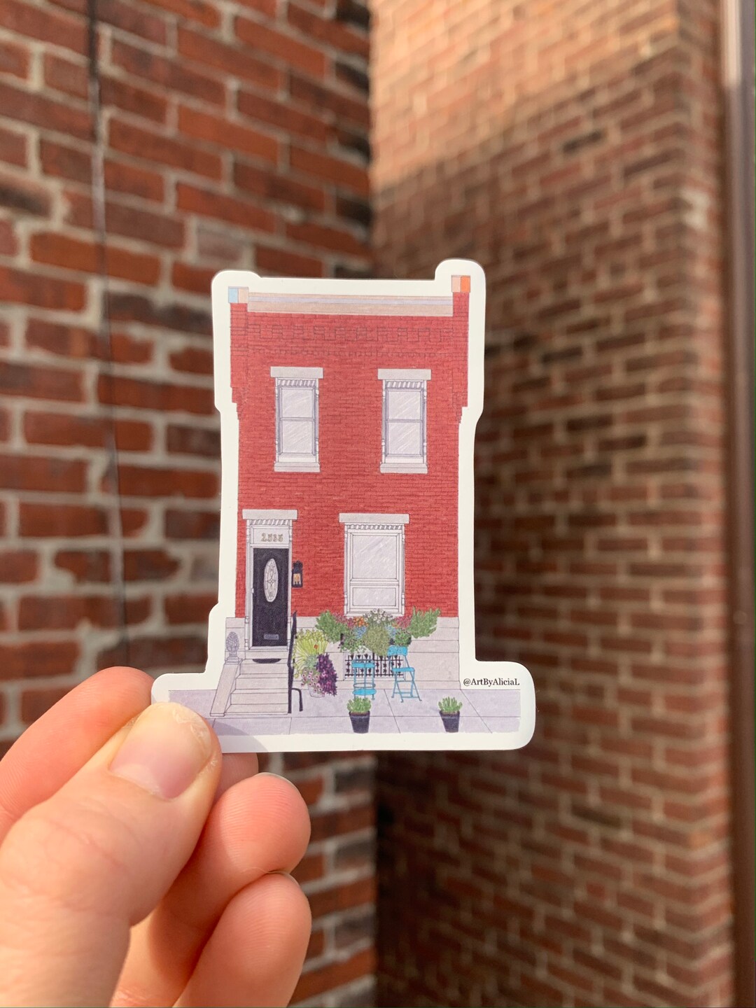 Philadelphia Rowhome Magnet, Philly Souvenir, Philly Magnet, Die Cut ...
