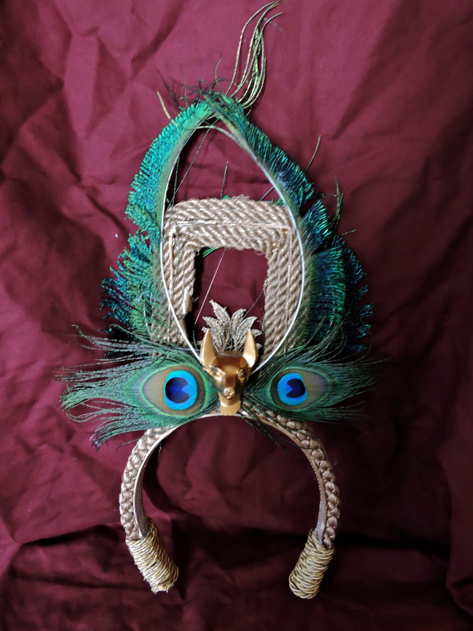 Egyptian Anubis Headdress - Etsy