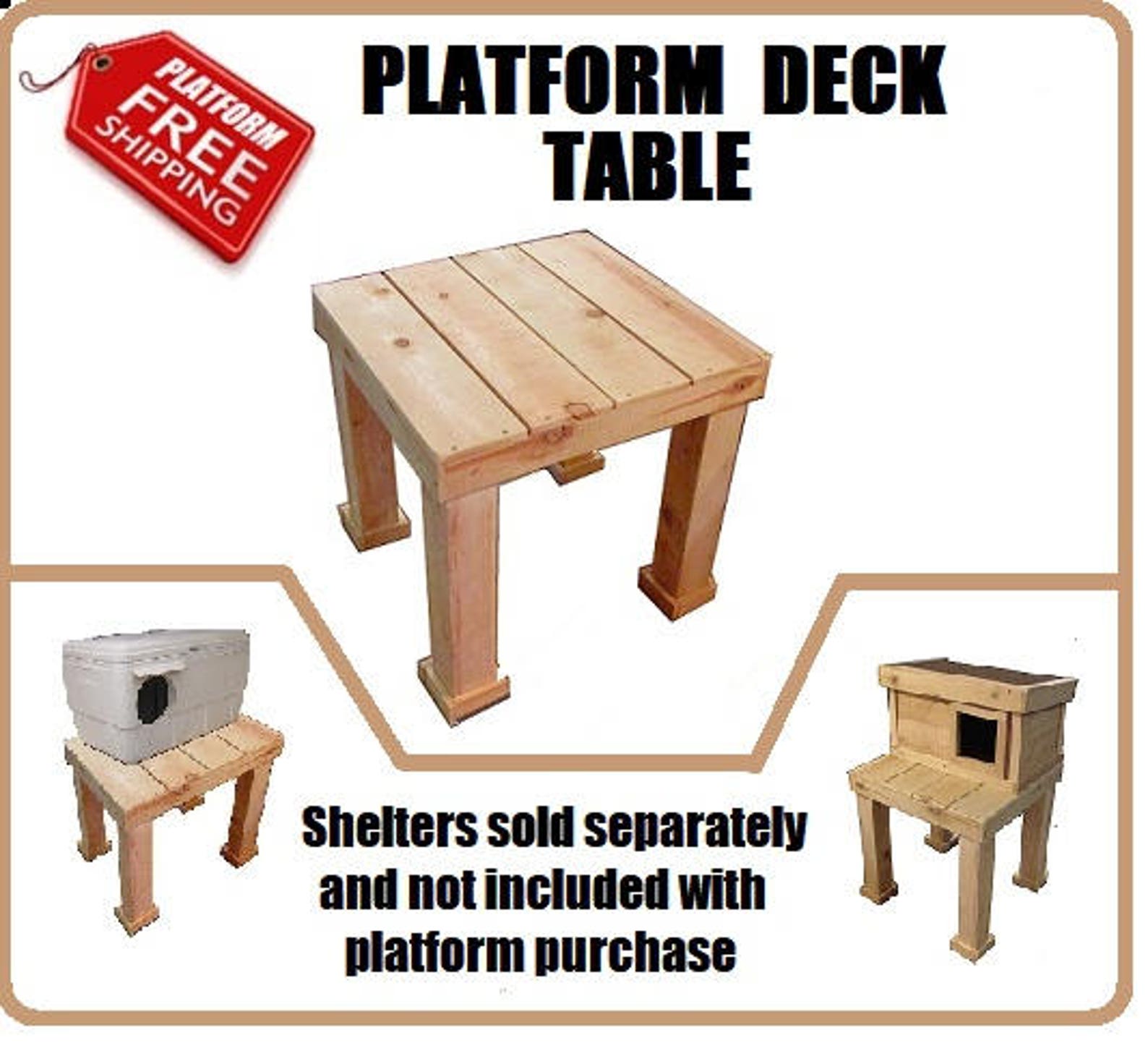 Ark Workshop MEDIUM PLATFORM LONG Legs Table for Medium Cat | Etsy