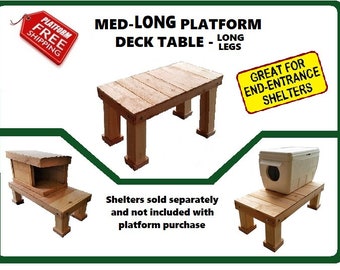 Ark Workshop MEDIUM PLATFORM LONG Legs Table for Medium Cat | Etsy