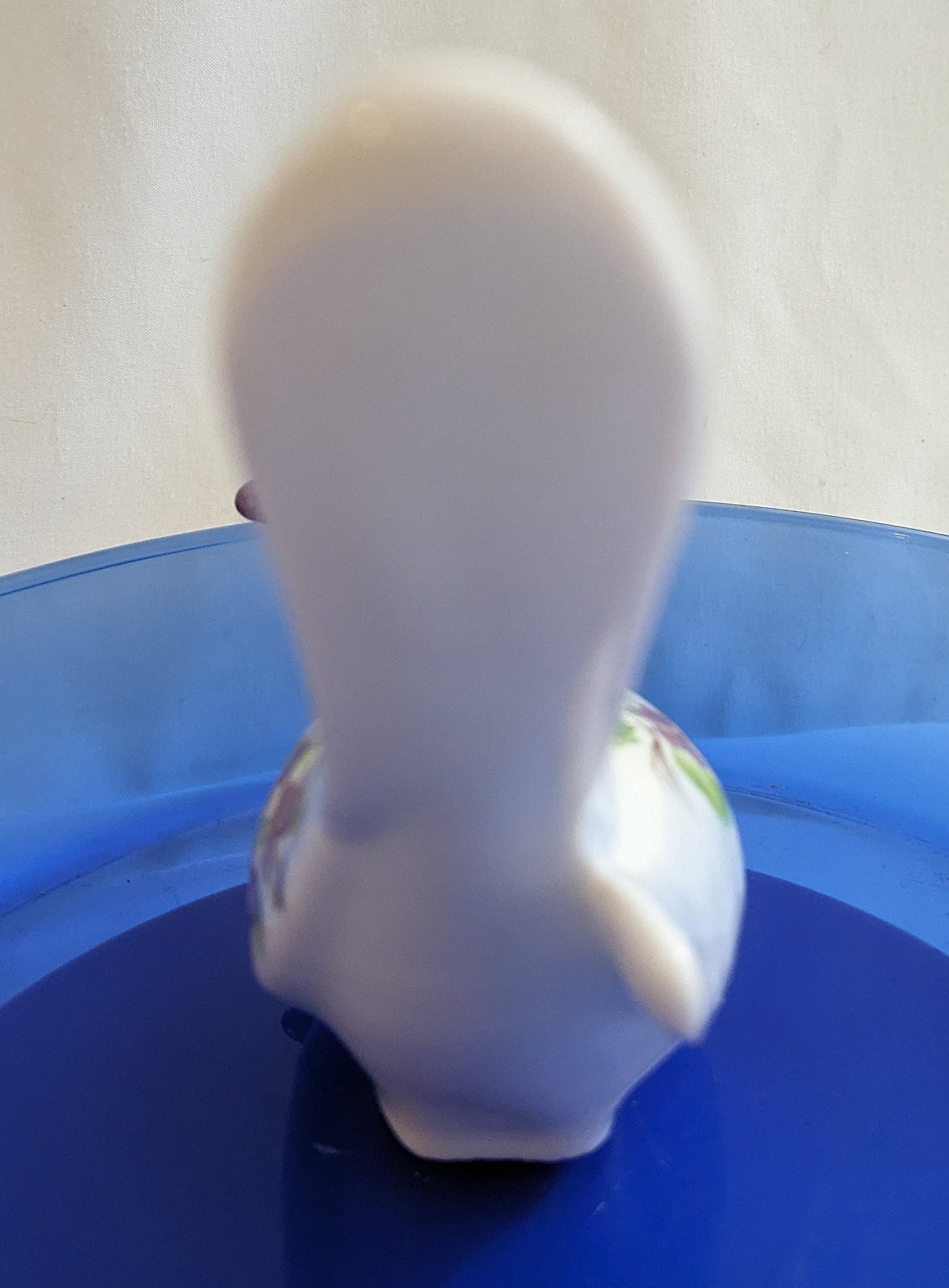 Vintage Fenton Bird of Happiness Violets in the Snow Hand Painted ...