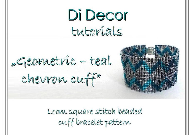 Loom Square Stitch Chevron Bracelet Pattern, Beading Pattern, Toho ...
