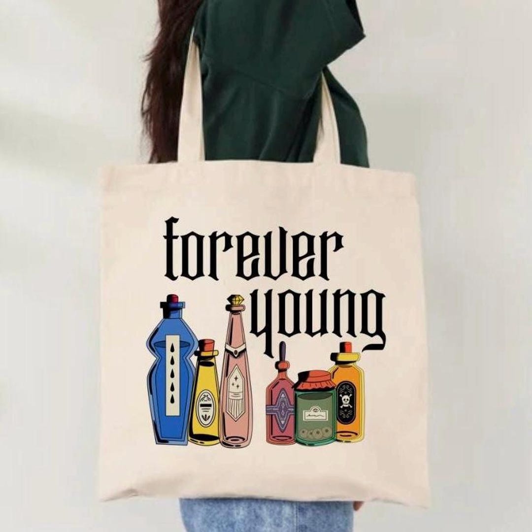 Forever Young Spooky Potions Theme Tote Bag for Fall - Etsy