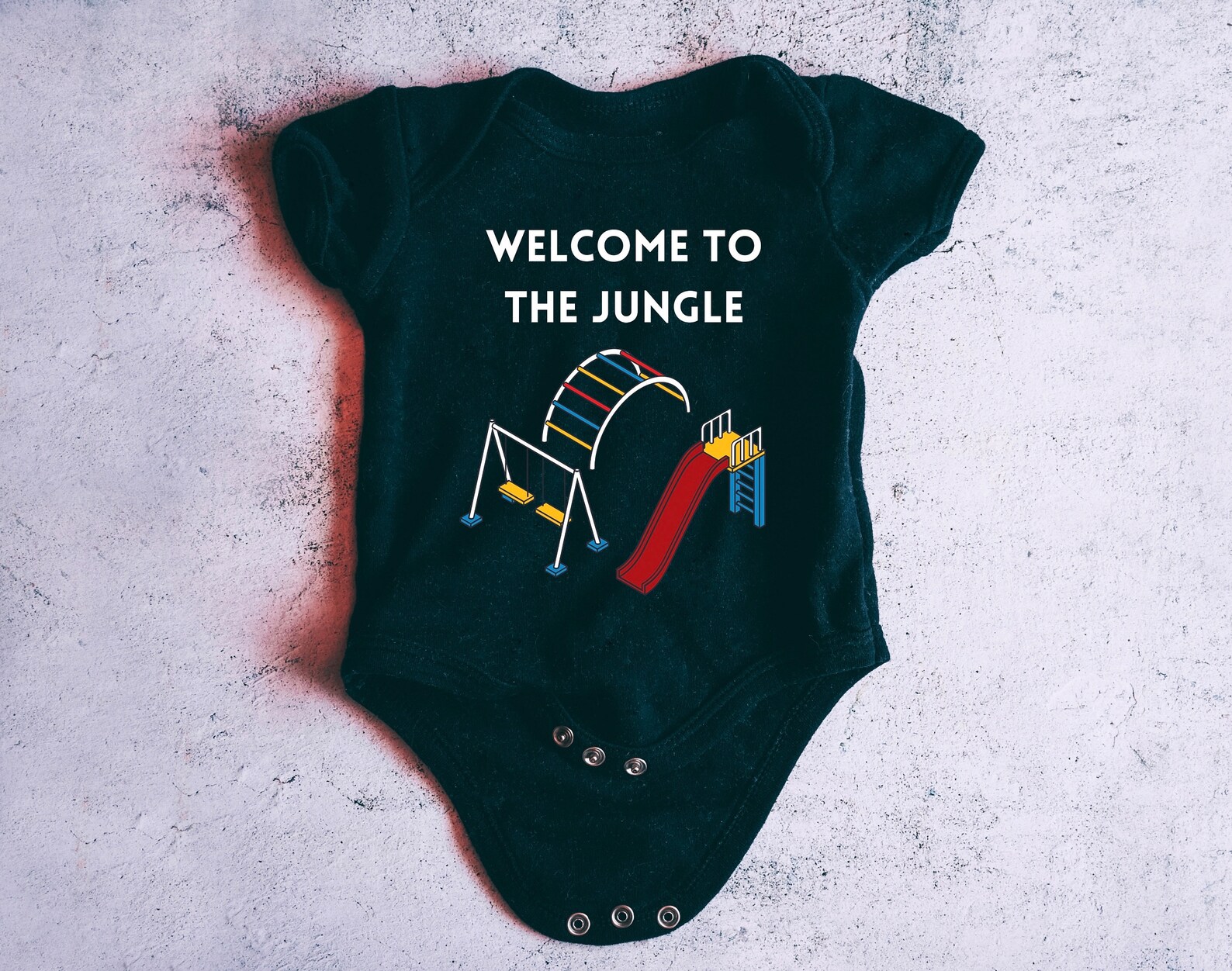 Welcome to the Jungle 80s Nostalgia Onesie Funny Baby Shower Gift Retro ...