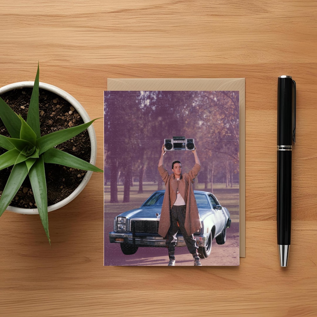 Say Anything 80s Movie Theme Valentines Day Card Romantic Lloyd Dobler ...