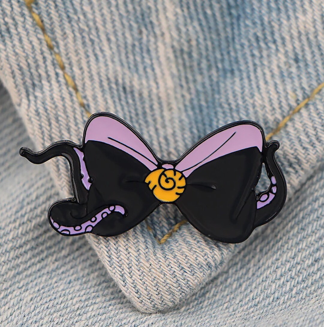 Ursula Bow Enamel Pin - the Little Mermaid - Etsy