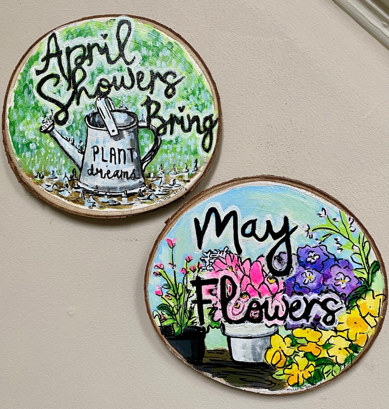 April Showers Bring May Flowers - Etsy