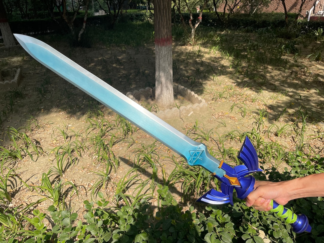 Zelda Metal Master Sword Sky-blue Color Full Metal Zelda - Etsy