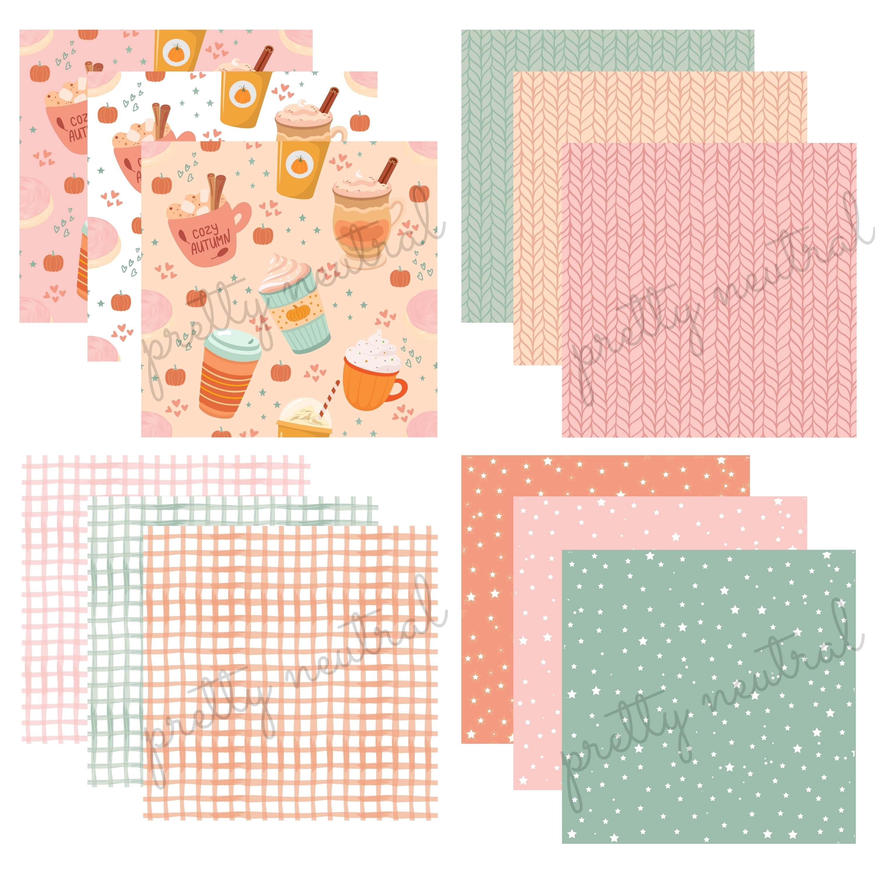 Pretty Pumpkin Spice Digital Papers - Etsy