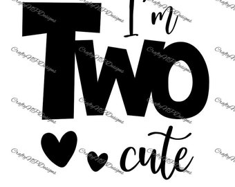 Two Cute Svg - Etsy