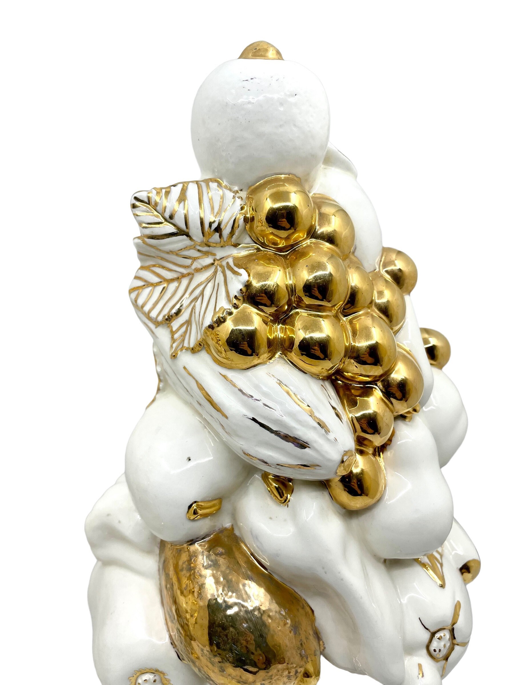 Vintage Italian Porcelain Fruit Topiaries- a Pair - Etsy