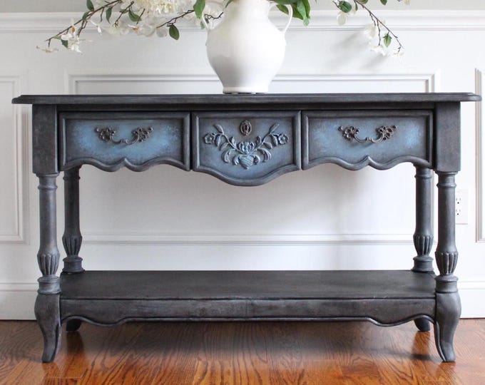 Vintage Ca 1980 BROYHILL FURNITURE Rustic Farmhouse French Country ...