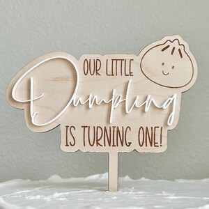 Little Dumpling Birthday Cake Topper - Bao Bun Theme Birthday Cake ...