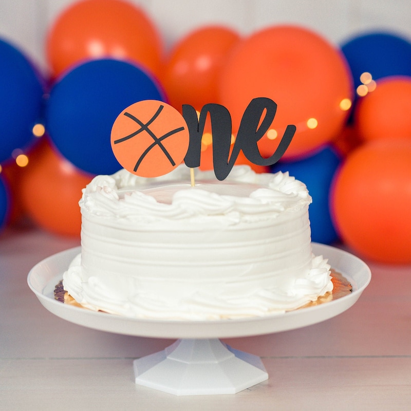 Basketball Cake Topper - Etsy