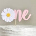 Daisy ONE Cake Topper Daisy Theme First Birthday Cake Smash - Etsy