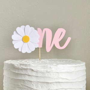 Daisy ONE Cake Topper, Daisy Theme First Birthday, Cake Smash Topper ...