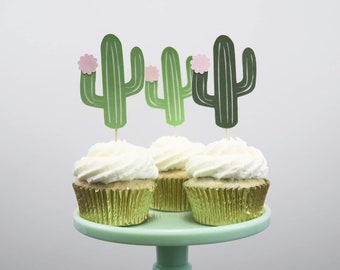 Cactus Cake Topper, Cactus Birthday Cake Toppers, Third Three 3 ...