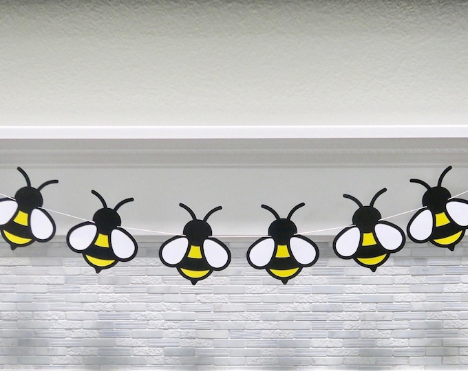 Bee Banner, Bee Garland, Bee Birthday, Bee Decoration, Summer Banner ...